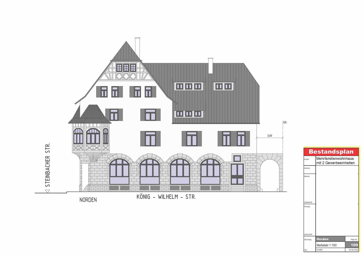 Bestandsplan Digitalisieren - Grundriss zeichnen, Bauplan zeichnen, CAD ...